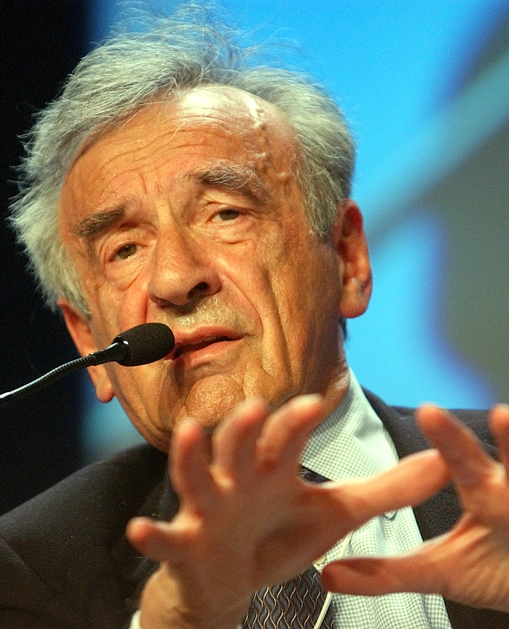 Nobel Peace Prize laureate, chronicler of the Holocaust, Elie Wiesel ...