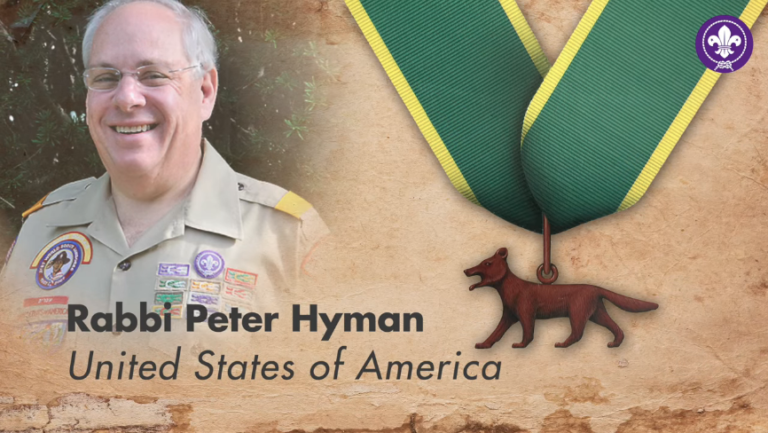 Rabbi Peter Hyman receives world's highest Scouting award - Crescent ...