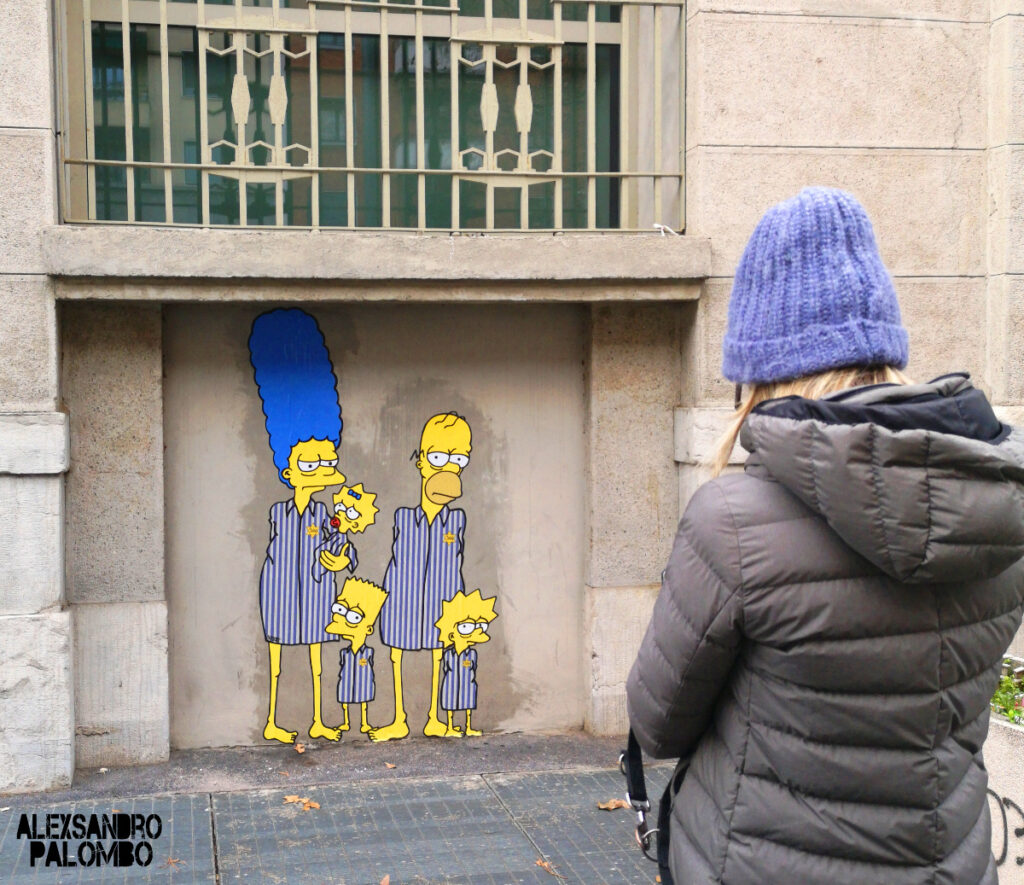 Pop artist paints ‘Simpsons’ characters as Holocaust victims outside ...