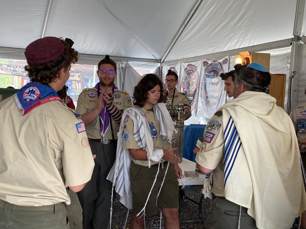 Three Scouts celebrate meaningful B'nai Mitzvah at National Jamboree ...